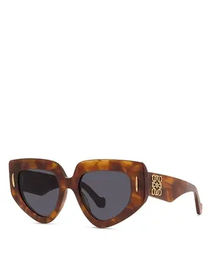 Loewe Anagram Geometric Sunglasses Havana