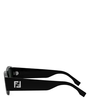 Fendi Ff Squared Oval Sunglasses