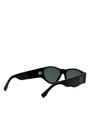 Fendi Ff Squared Oval Sunglasses