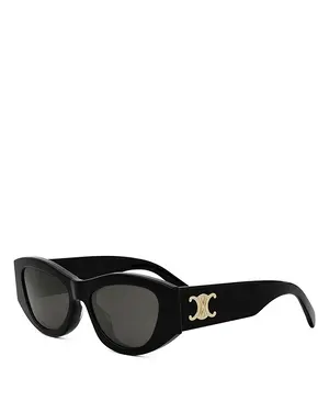 Celine Triomphe Geometric Sunglasses - Black/smoke