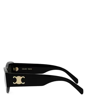 Celine Triomphe Geometric Sunglasses - Black/smoke