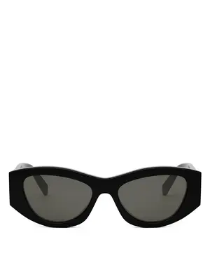 Celine Triomphe Geometric Sunglasses - Black/smoke