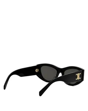 Celine Triomphe Geometric Sunglasses - Black/smoke
