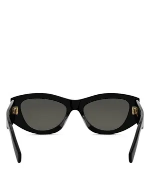 Celine Triomphe Geometric Sunglasses - Black/smoke