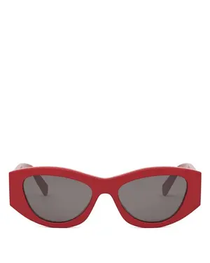Celine Triomphe Geometric Sunglasses - Red/smoke