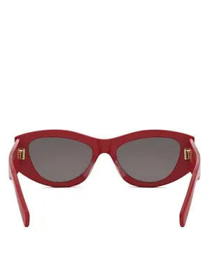 Celine Triomphe Geometric Sunglasses - Red/smoke