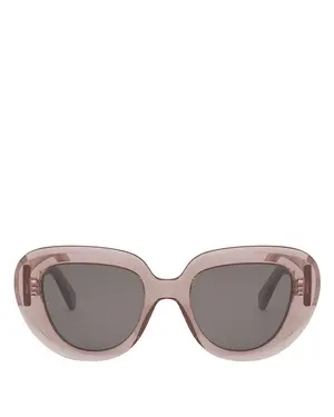Celine 3 Dots Butterfly 51mm Sunglasses - Pink/smoke
