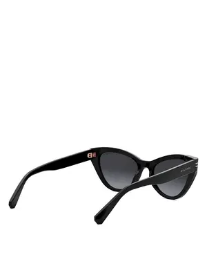 BVLGARI B.zero1 Cat Eye Sunglasses - Black/smoke Grad