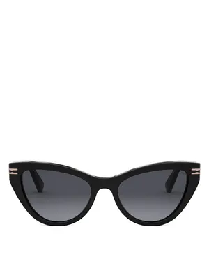 BVLGARI B.zero1 Cat Eye Sunglasses - Black/smoke Grad