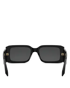 BVLGARI Serpenti Forever Rectangular Sunglasses - Black/smoke