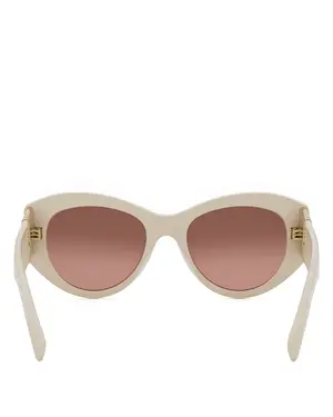 BVLGARI Tubogas Oval Sunglasses, 52mm