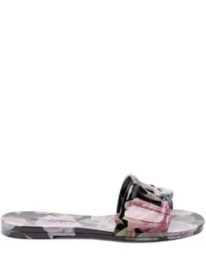 Dolce & Gabbana Printed Slide Sandals Multicolour
