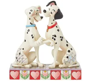 JIM SHORE Disney Traditions 101 Dalmations Pong O & Perdita Fig - One-color