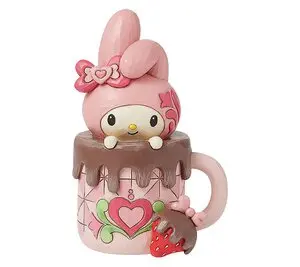 JIM SHORE Sanrio My Melody Hot Cocoa Figurine 5 In H - One-color