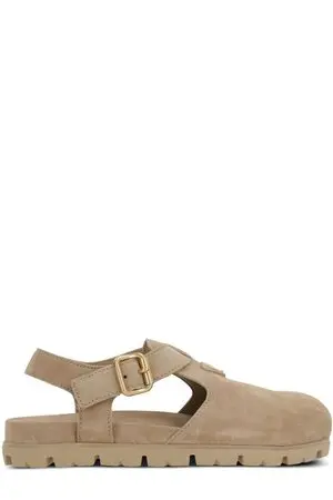 Prada Prada Buckle-Fastened Sandals - Beige