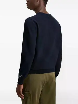 Woolrich Logo Embroidered Crewneck Sweatshirt - Blue