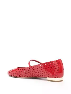 AQUAZZURA Amourose Ballet Flats - Red