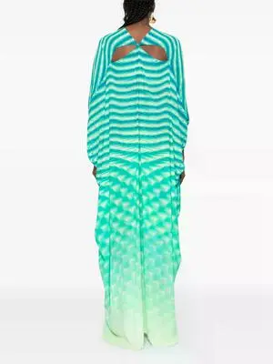 Roberto Cavalli Zigzag-print Maxi Dress