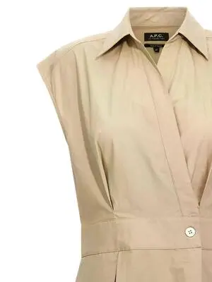 A.p.c. Athena Midi Dress - Neutrals