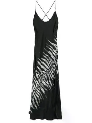 Roberto Cavalli Tigress-print Maxi Dress
