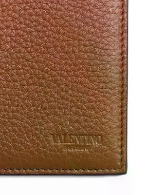 Valentino Garavani Rockstud Leather Wallet - Brown