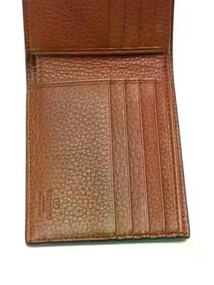 Valentino Garavani Rockstud Leather Wallet - Brown