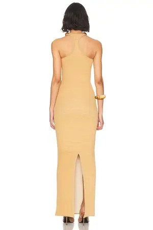 Jacquemus La Robe Scala In Tan - Camel