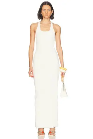 Jacquemus La Robe Scala In Tan - Off White