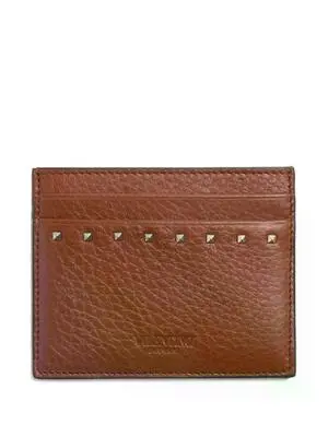 Valentino Garavani Rockstud Card Holder - Brown