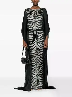 Roberto Cavalli Zebra-print Maxi Dress