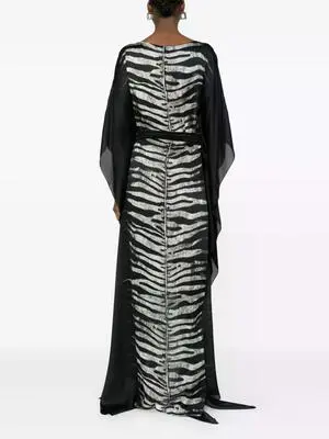 Roberto Cavalli Zebra-print Maxi Dress