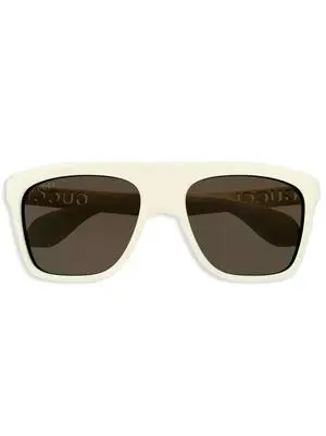 Gucci Pilot-frame Sunglasses - White