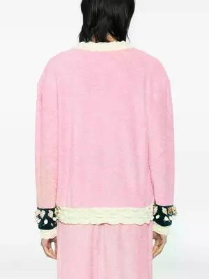 PENULTIMATE Shell-embroidery Peacock Cardigan