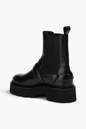 Sandro Glossed-leather Chelsea Boots