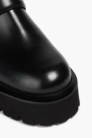 Sandro Glossed-leather Chelsea Boots