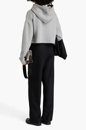 Sandro Pinstriped Wide-leg Twill Pants