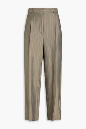 Sandro Pinstriped Twill Tapered Pants