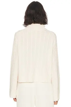 Jenni Kayne Cable Knit Turtleneck Sweater
