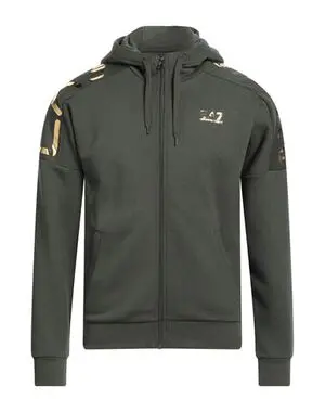 EA7 Cotton & Polyester Hooded Sweatshirt