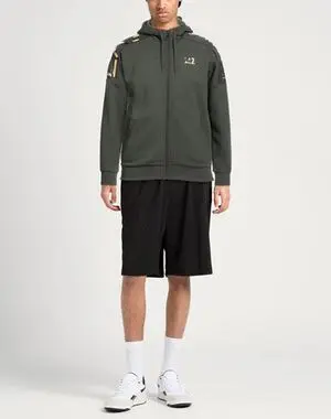 EA7 Cotton & Polyester Hooded Sweatshirt