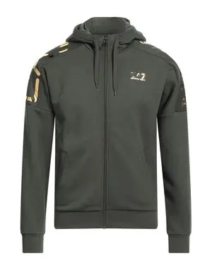 EA7 Cotton & Polyester Hooded Sweatshirt