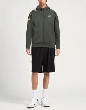 EA7 Cotton & Polyester Hooded Sweatshirt