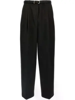 JIL SANDER Wool Trousers - Black