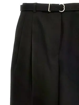JIL SANDER Wool Trousers - Black