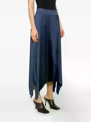 JOSEPH Ade Plissé Skirt - Blue