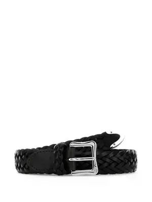 J & M DAVIDSON Braided Buckle Belt - Black