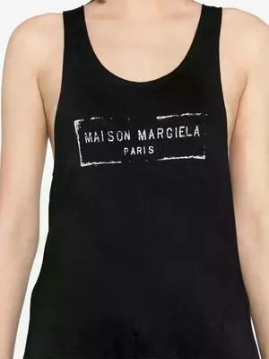 MAISON MARGIELA Printed Tank Top - Black