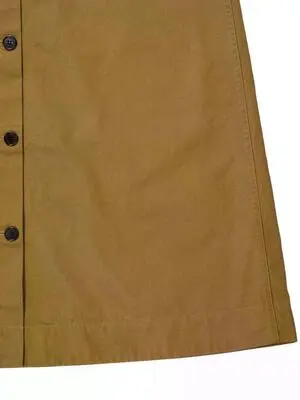 Saint Laurent Front-pocket Buttoned Skirt - Brown