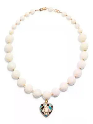 Valentino Garavani Coeur Royal Necklace - White