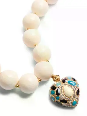 Valentino Garavani Coeur Royal Necklace - White
